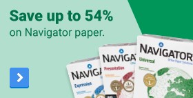 Navigator Presentation Copy Paper A4 100gsm White 500 Sheets | Viking ...